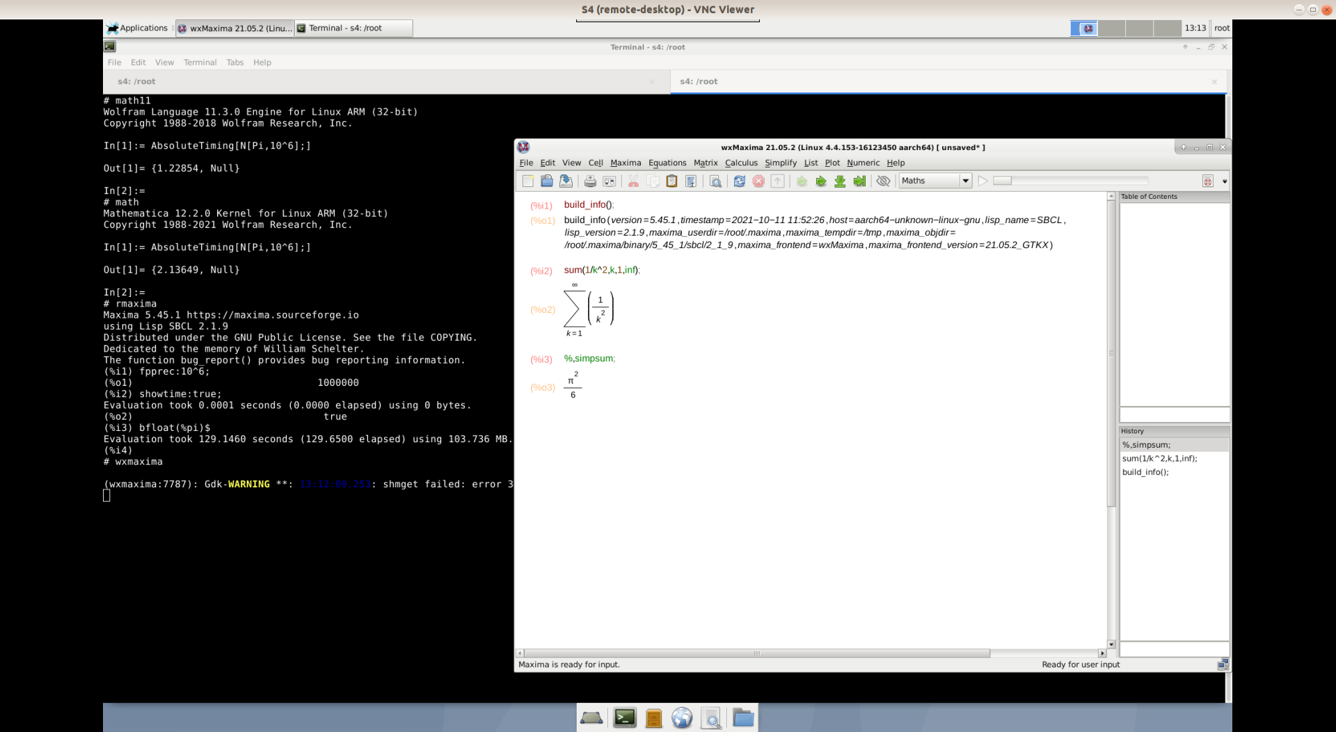 wxMaxima 21.05.2 with Maxima 5.45.1 working on Android 9 (Samsung Galaxy Tab S4) · wxMaxima ...